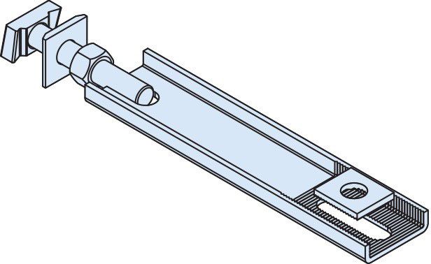 Halfen Verankerungslasche A4 Edelstahl HKZ-GU 50/30-200-A4 m. verzahn. Gegenpl. | 5015220047