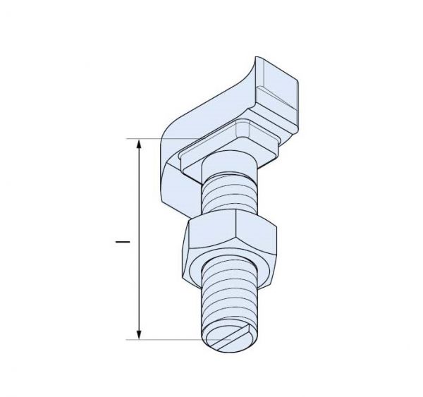 Halfenschraube A4-50 Edelstahl HS 50/30 | M16 | 50 mm | 5015300037