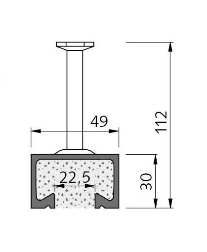 Halfen Ankerschiene feuerverzinkt CE HTA-CE 50/30P Powersolution-FV ...